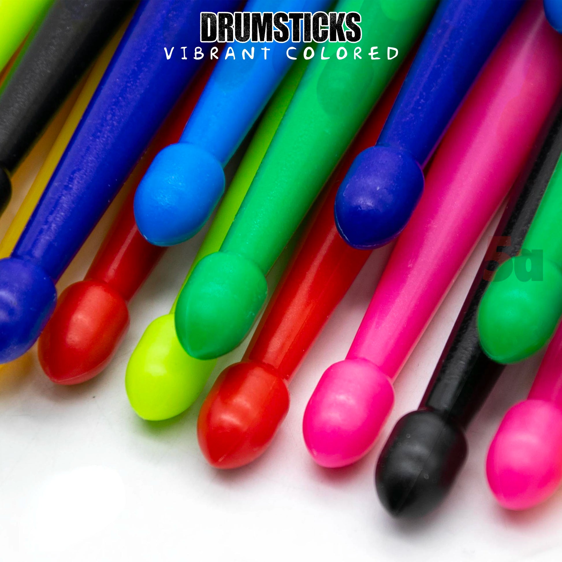 colored drumsticks